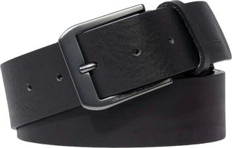 Piquadro Homme, Accessoires, Noir, Taille: ONE Size Mens leather belt with prong buckle