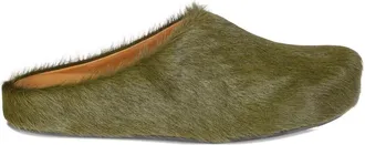 Marni mules Fussbett Sabots en poil de veau - Vert