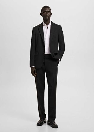 Mango Chemise costume slim fit 100 % coton rose - Homme - XXL - MANGO MAN