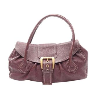 Celine Pre-owned Large Sangle Leather Handbag - - Pre-owned - Damen - Rot - ONE SIZE