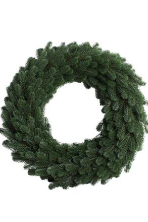 Botanic-Haus k&uuml;nstlicher Adventskranz/Tannenkranz Karpaten auf Strohkern einseitig gebunden, Durchmesser ca. 52 cm