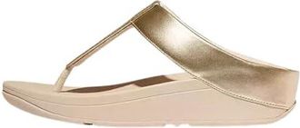 FitFlop Womens Fino Glitterdust Metallic Toe-Post Sandals, doré, 39 EU