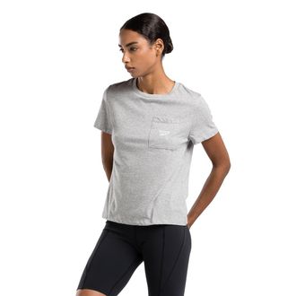 Reebok Damen Id Small Logo T-Shirt, MGREYH