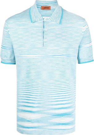 Missoni polo en maille chinée - Bleu