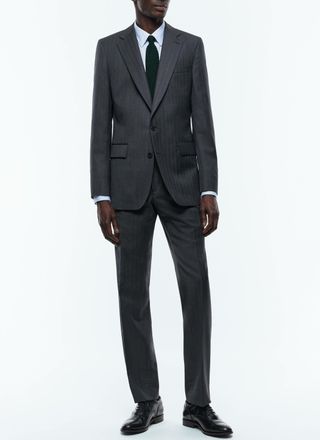 Fursac Costume ajust&eacute; en laine certifi&eacute;e - Taille 44 - Homme