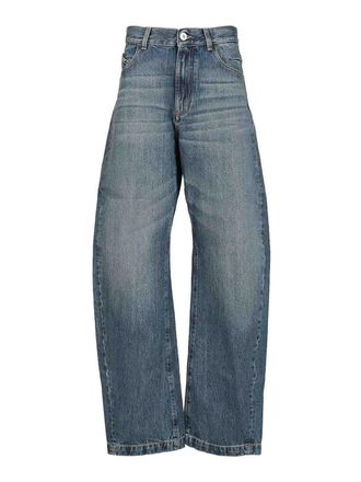 The Attico Lederhose - Blau