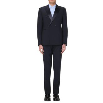 Emporio Armani Elegantes Doppelreihiges Smoking-Kleid - - Suits - Herren - Blau - M