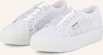 Superga Sneaker 2740 Flower Macrame weiss