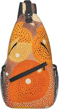 Generic Sacoche Bandouliere Art abstrait g&eacute;om&eacute;trique R&eacute;glable Sling Sac &agrave; Bandouli&egrave;re Multifonction Crossbody Bag pour Homme Femme Camping