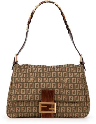 Fendi Hobo Bags - Multicolor Zucchino Canvas Mamma Forever - Gr. unisize - in Braun - für Damen