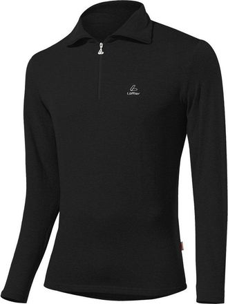 LOEFFLER Rollkragenpullover EVO TURTLE TRANSTEX MIDLAYER Herren Fleece-Shirt schwarz