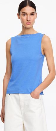 Arket Top Mit U-Boot-Ausschnitt -Blau