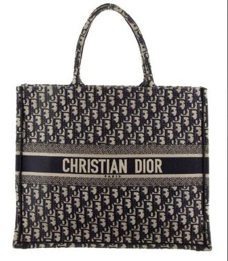 Dior Blue Large Oblique Book Tote
