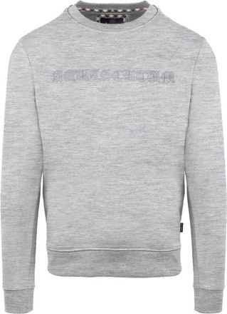 Aquascutum Sweatshirt f&uuml;r Herren, Gerippter Kragen (Grau)
