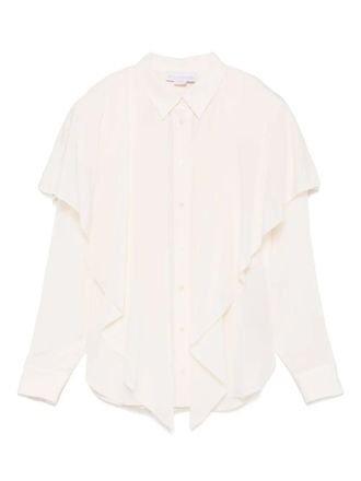 Stella McCartney Semi-transparentes Hemd mit Einsätzen im Layering-Look - Nude