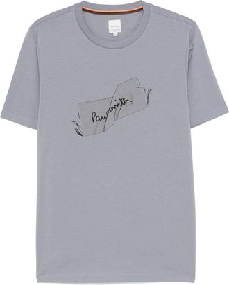Paul Smith T-Shirt mit Label-Print - Grau