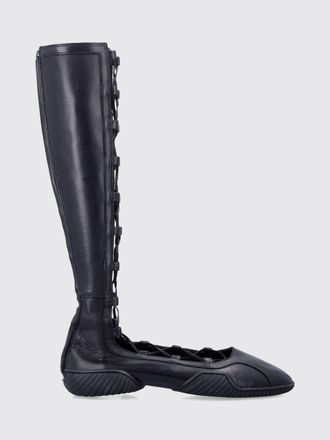 Miista Bottes hautes Mrs. Mathilda en cuir lisse avec lacets et bout rond