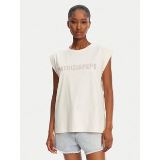 Patrizia Pepe Patrizia Pepe T-Shirt 2M4418/J295-B823 Beige Regular Fit