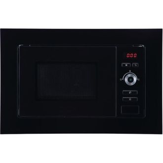 Respekta Mikrowelle 700 Watt Einbau Mikrowelle 60 cm 17 l Glas Schwarz