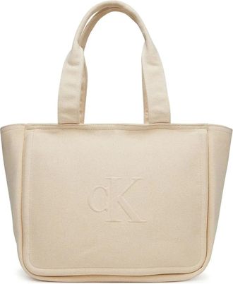 Calvin Klein Crossbody Bags - Bags Natural Canvas - Gr. unisize - in Wei&szlig; - f&uuml;r Damen