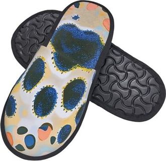 Generic Chaussons Empreintes De Pattes DAnimaux Avec Semelle Caoutchouc Chaussons Maison Légers Pantoufles En Coton Pour De Camping Hiver Unisex M