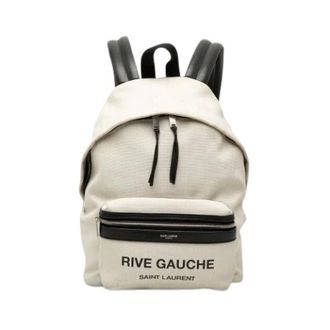 Saint Laurent Pre-owned The City Backpack - Femme - Pre-owned - Blanc - Taille: ONE Size