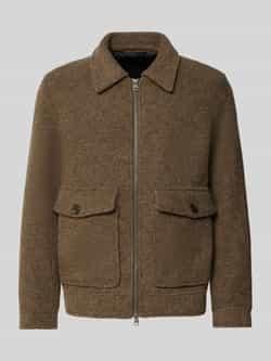 Selected Hemdjacke mit Zweiwege Rei&szlig;verschluss