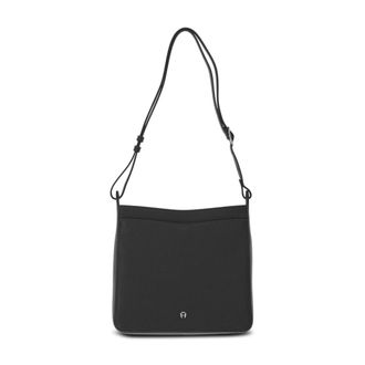Aigner Leder Bucket Bag mit modernem Design - - Bags - Damen - Schwarzk - ONE SIZE