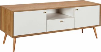 Oviala TV-Möbel in Holzoptik, hell und weiß, 150 cm, skandinavisch