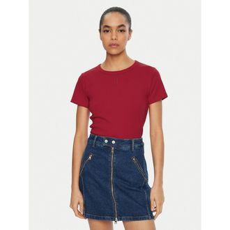 HUGO BOSS T-Shirt Deloris 50512002 Rot Regular Fit