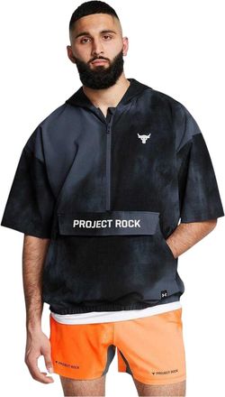 Under Armour Project Rock Kapuzenpullover f&uuml;r Herren, kurz&auml;rmlig (Grau)