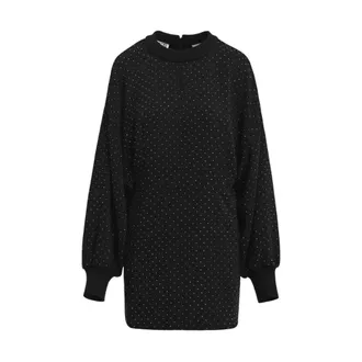 Essentiel Femme, Robes, Noir, Taille: 40 FR Kathleen Mini-robe ajust&eacute;e orn&eacute;e de strass