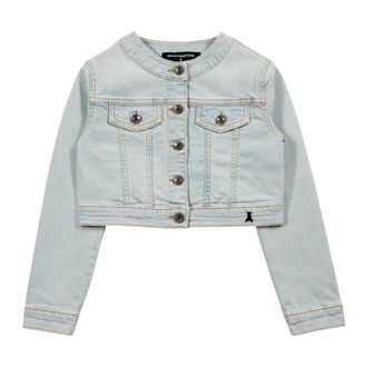 Patrizia Pepe Femme, Vestes, Bleu, Taille: 40 FR Veste Courte en Jean