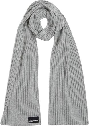 Karl Lagerfeld Karl Lagerfeld Jeans, Herren, Patch Logo Schal, Grau, One size