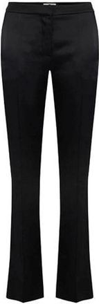 Elisabetta Franchi Femme, Pantalons, Noir, Taille: 42 FR Pantalon Satin&eacute; avec Fentes