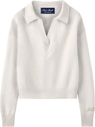 MC2 Saint Barth Eze V-neck Strickpullover - - Knitwear - Damen - Wei&szlig; - S