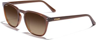 D.Franklin Ultra Light SQ High Sonnenbrille, Braun / Grad Braun, Wrap-Around, Sonnenbrille, Unisex, Modern, Braun, Polarisiert, Erwachsene, Uni-Erwachsene