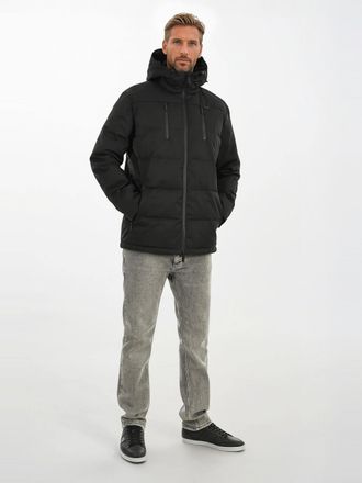 Arctic Seven Herren Winter Steppjacke AS-455 - Robuste Outdoorjacke Mit Kapuze & Wetterschutz