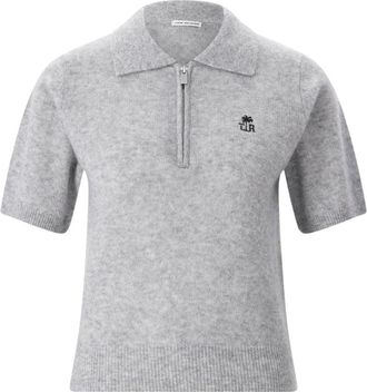 True Religion Femme, Tops, Gris, Taille: 40 FR Pull-Over &agrave; Manches Courtes Style Polo