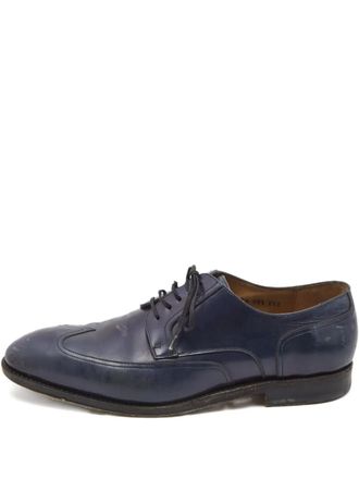 Ferragamo Schn&uuml;rschuhe aus Leder - Blau