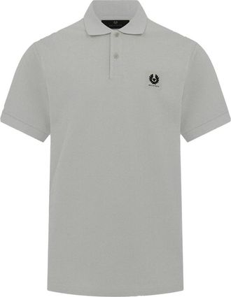 Belstaff Unifarbenes Piqu&eacute;-Poloshirt mit Logo-Aufn&auml;her in