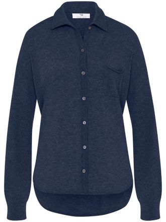 Peter Hahn Strickhemd Peter Hahn blau