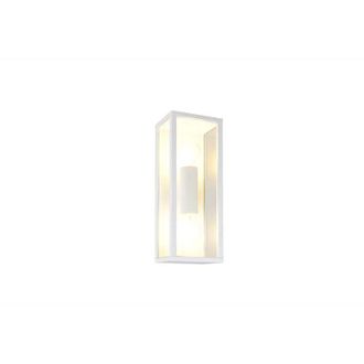 Trio Applique murale dext&eacute;rieur terrasse aluminium blanc mat IP44 H 38 cm