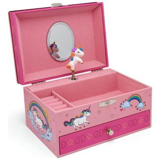 Zilverstad Box mit Spieluhr, Einhorn, bunte Schmuckschatulle Gr&ouml;&szlig;e: 174x134x99 mm Artikelnummer: ZV7420231