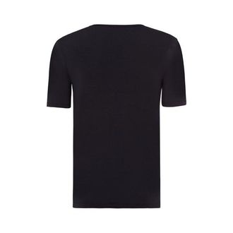 Hanro T-shirt col V en coton m&eacute;lang&eacute;