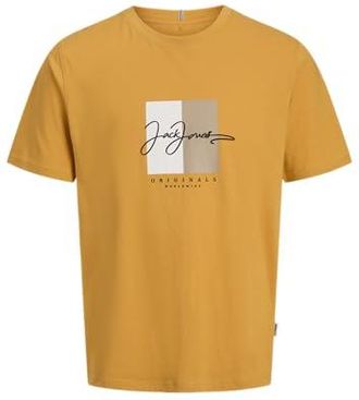 Jack & Jones Jack & Jones Jorfrederiksberg Box Script T-Shirt SS CN Sn, Abricot dor&eacute;., S