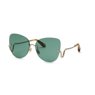Roberto Cavalli Authentische Src062 594Y Brille - Premium Qualit&auml;t - - Accessories - Damen - Gelb - 64 MM