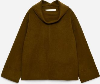 Arket Oberteil Aus Doublé-Wollmischung -Grün