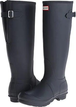 Hunter Wellies Original Back Adjustable Navy - femmes, Blau, 40-41