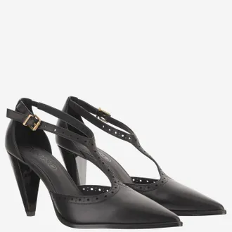 Pinko Womens Leather Pumps Gwen Black Upper: Cow